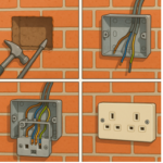 How to install a double socket from scratch: | Trades Training Centre